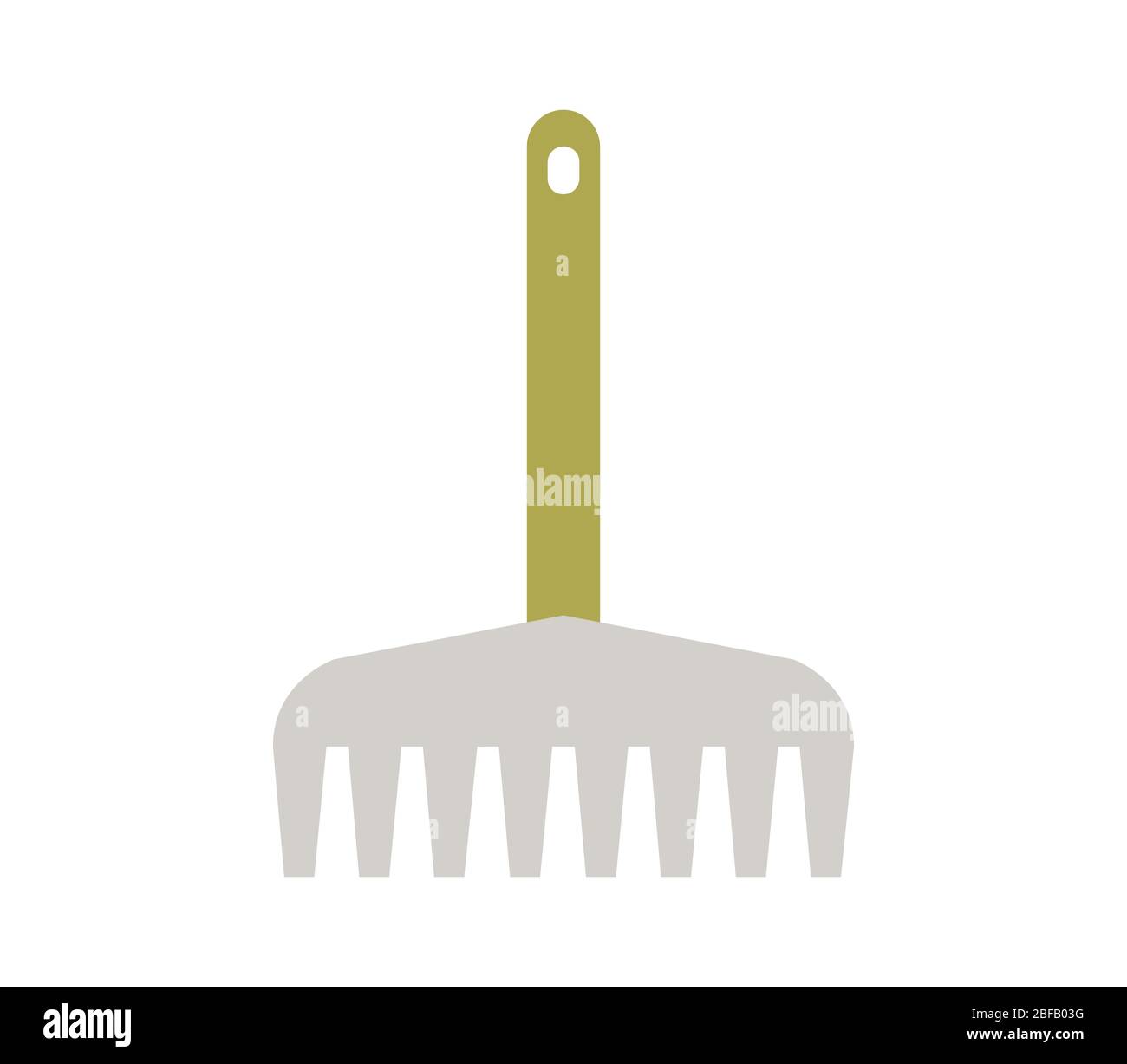 rake icon illustrated in vector on white background Stock Vector Image ...