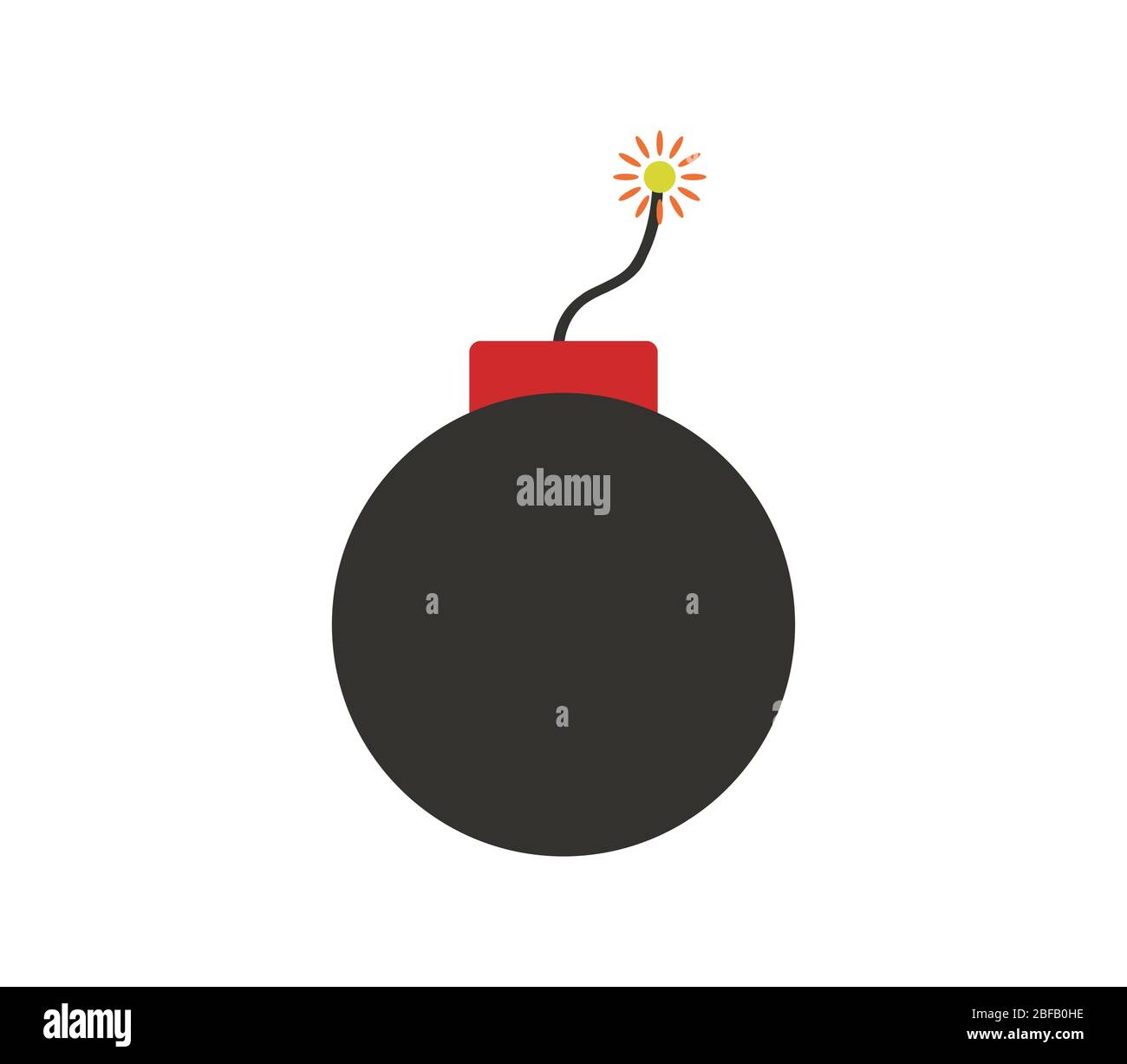 bomb icon illustrated in vector on white background Stock Vector Image ...