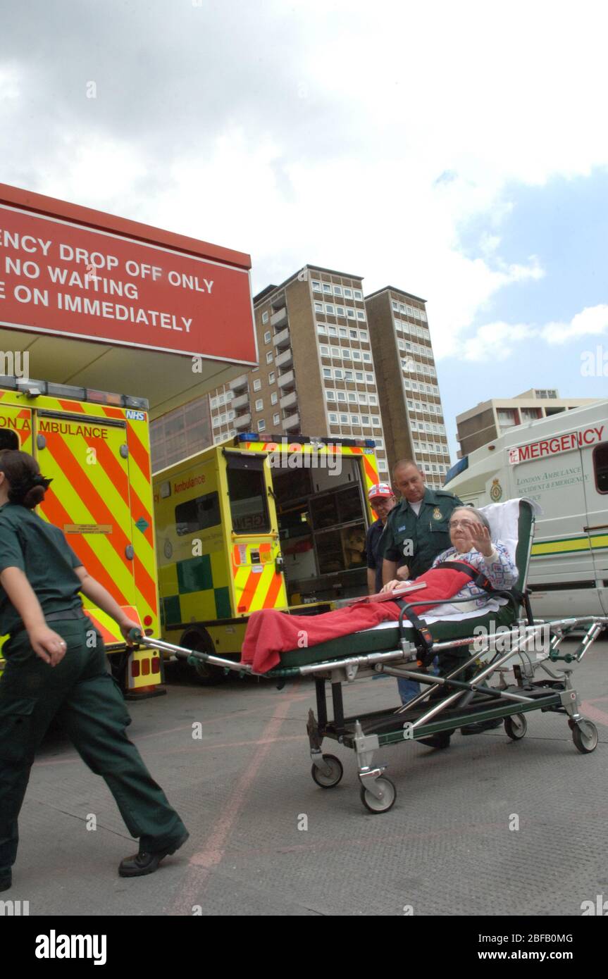 Paramedics transport a patient to a hospital Stock Photo - Alamy