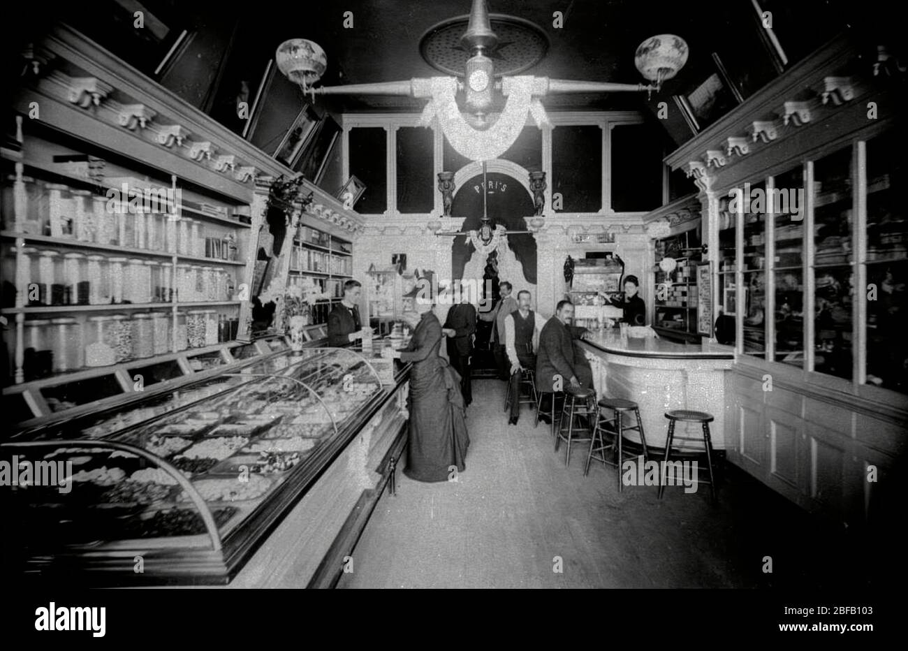 Patrons enjoy an assortment of candy and ice cream at Peri's ...