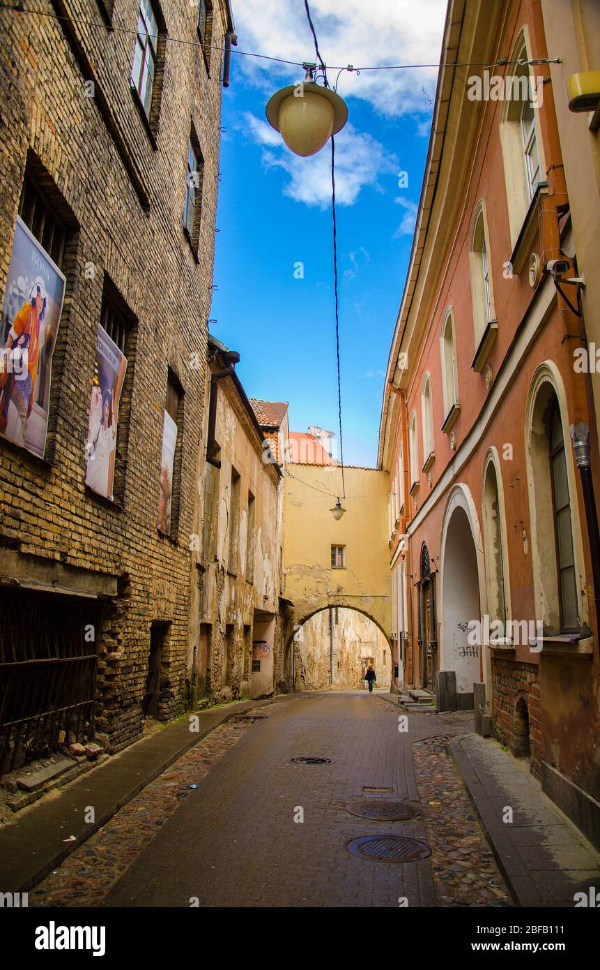 Vilnius medieval arch hi-res stock photography and images - Alamy