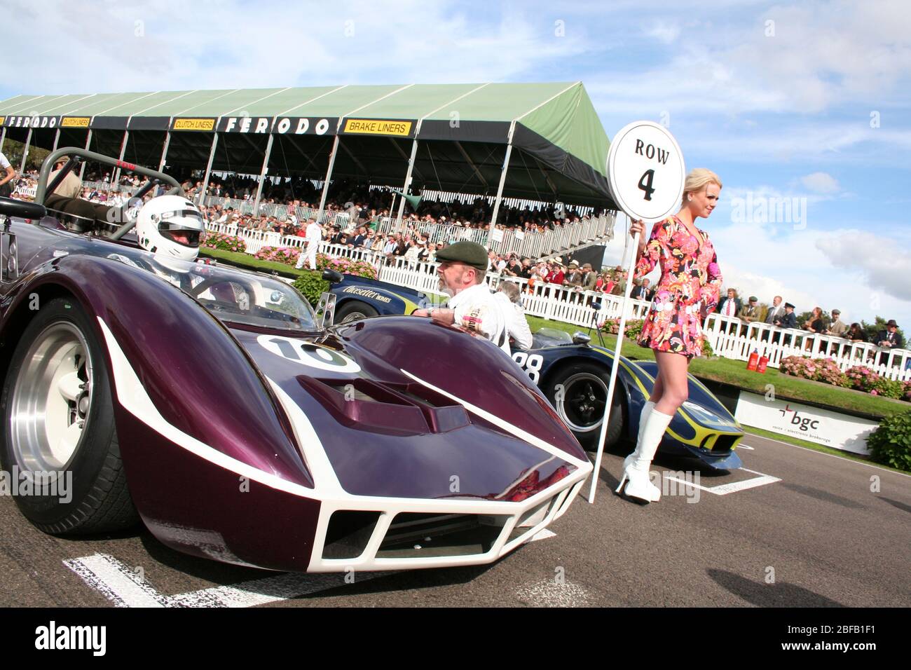 Beautiful Grid Girls at 2010 GOODWOOD Revival Stock Photo - Alamy