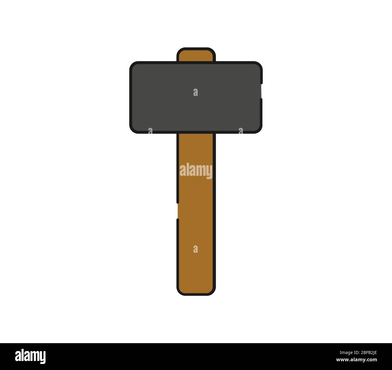 hammer icon illustrated in vector on white background Stock Vector ...