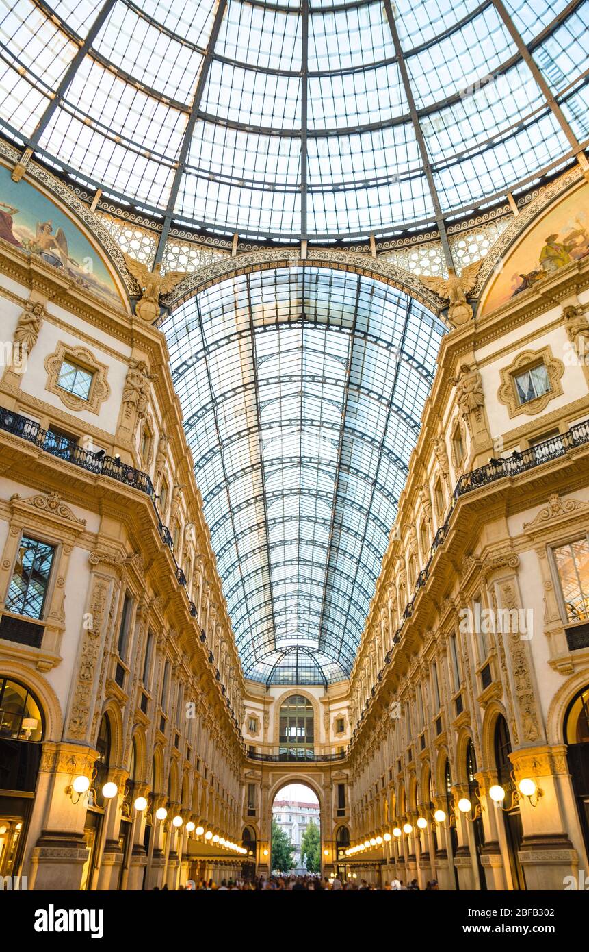 Famous Shopping Mall In Milan Italy