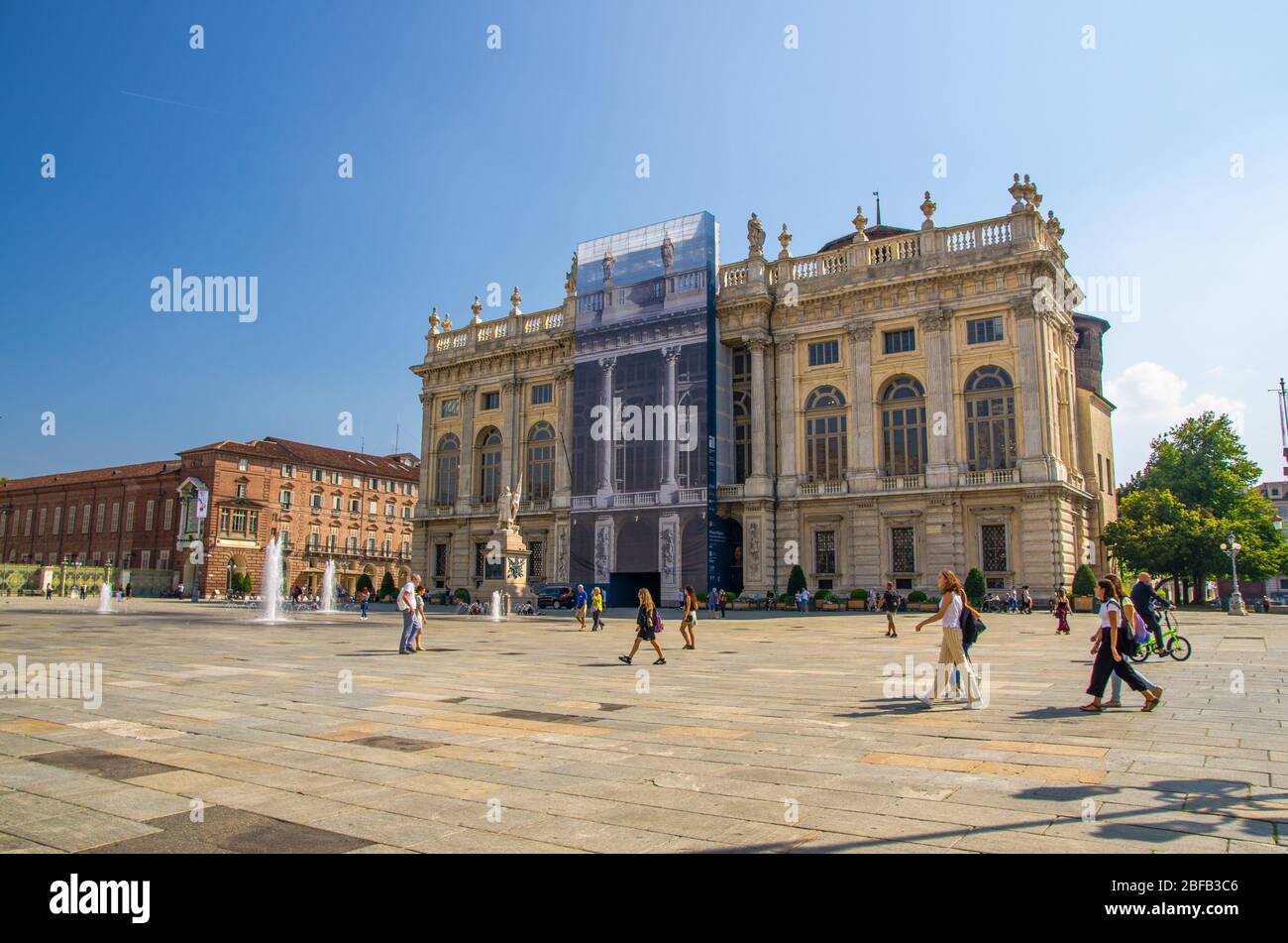 Turin, Italy, September 10, 2018: Palazzo Madama Palace Museum of ...