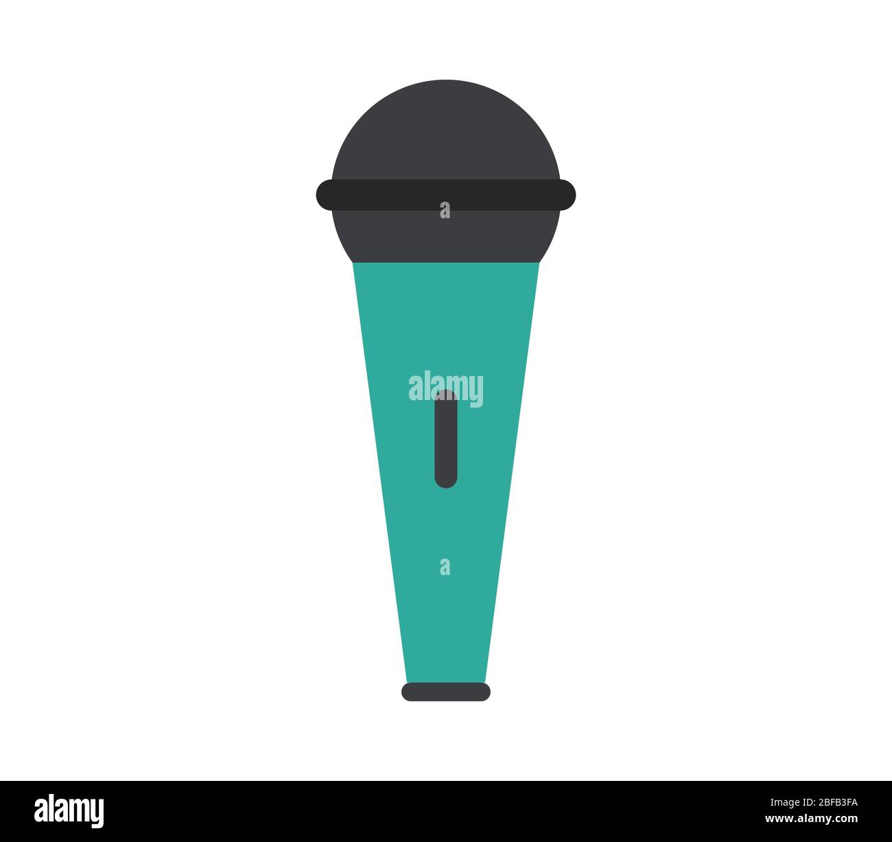 microphone icon illustrated in vector on white background Stock Vector ...