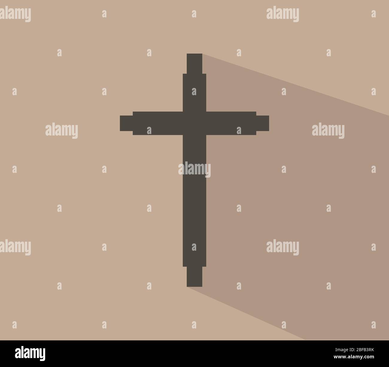 cross icon illustrated in vector on white background Stock Vector Image ...