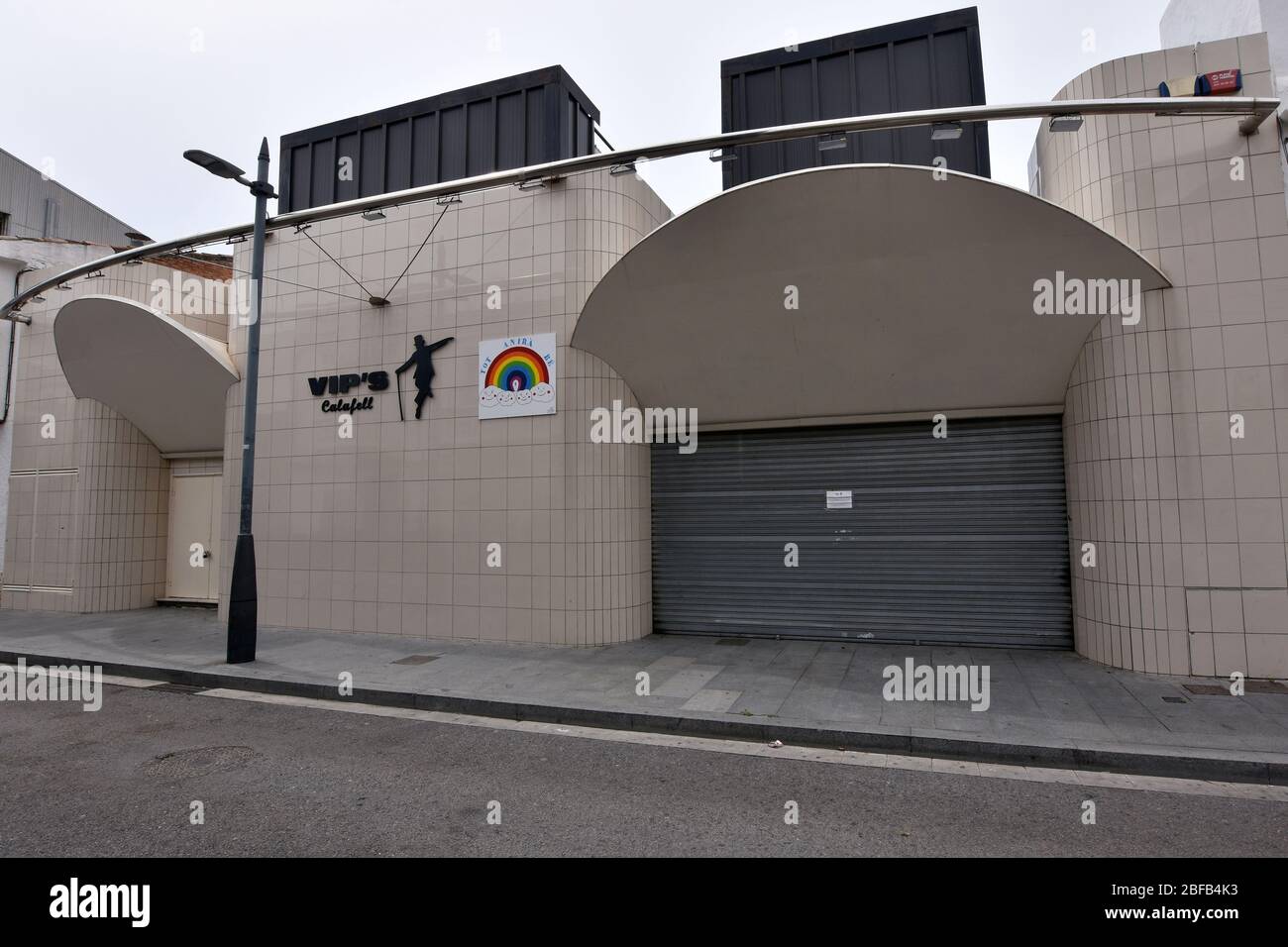 A view of a closed night club during the coronavirus crisis.Since the ...