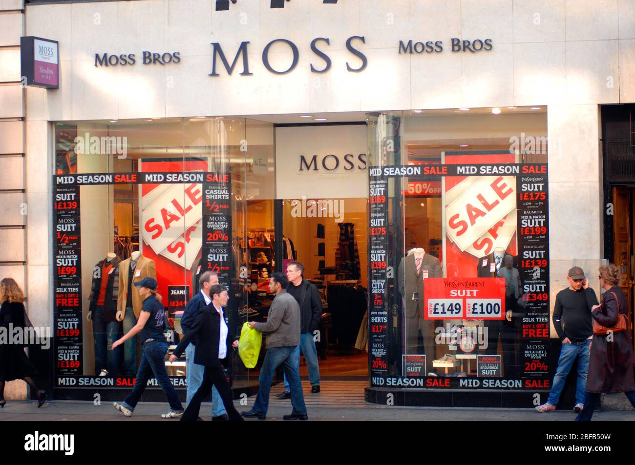 Moss Bros store Stock Photo - Alamy