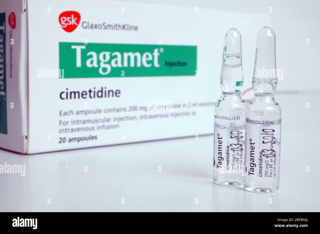 Tagamet. Cimetidine solution for injection Stock Photo - Alamy