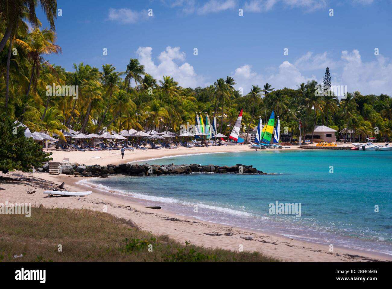 View of Morris Bay, Antigua, Caribbean Stock Photo - Alamy
