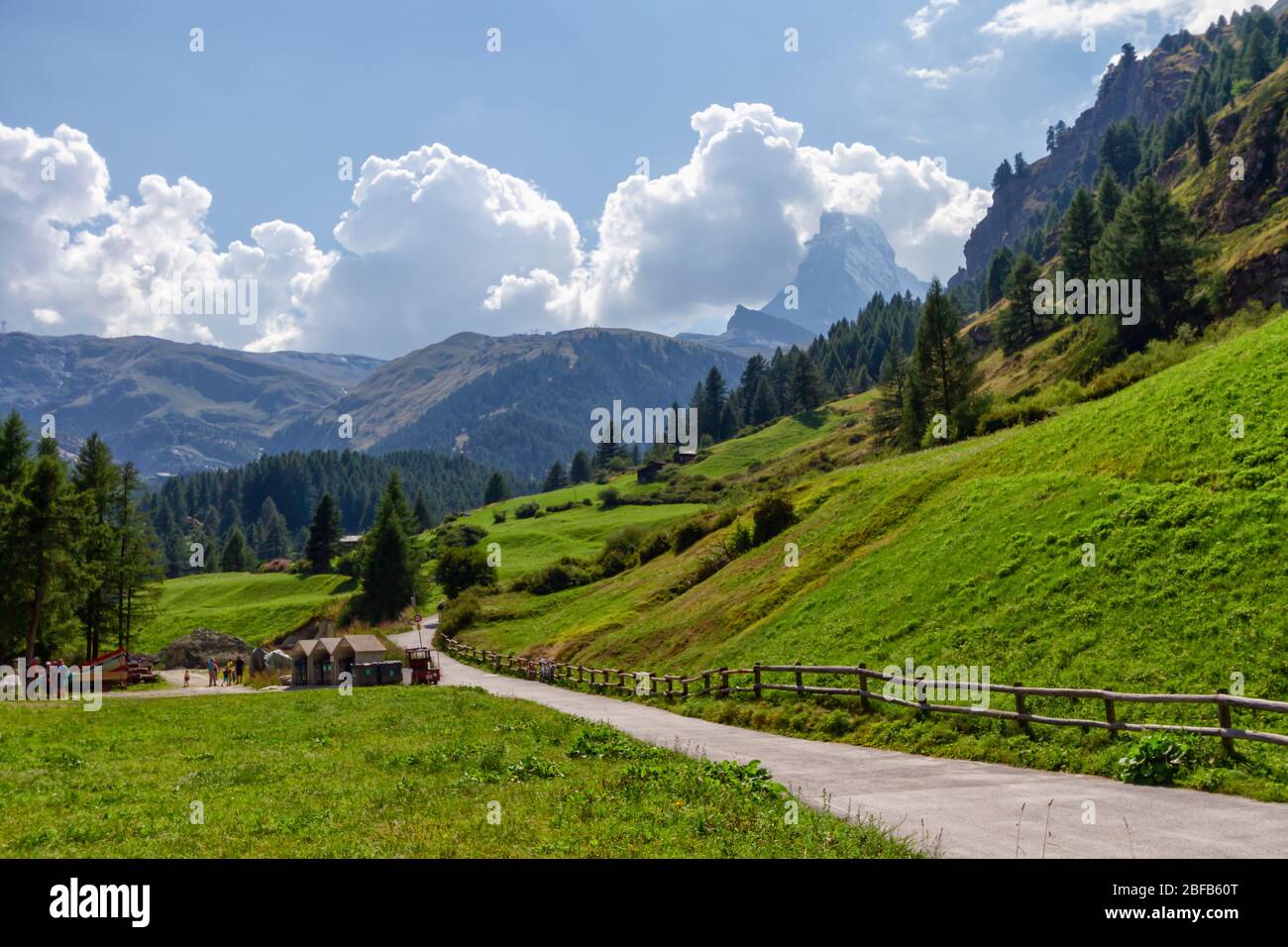 Matterhorn and landscape at Zermatt, Switzerland Stock Photo - Alamy