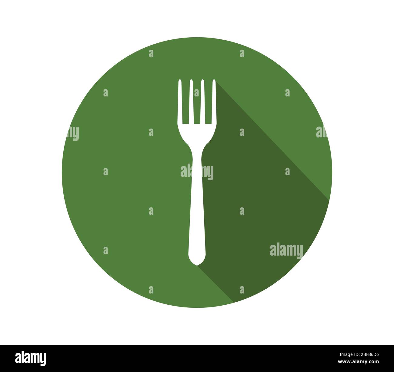 fork icon illustrated in vector on white background Stock Vector Image ...