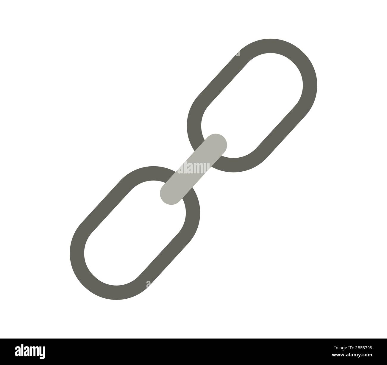 chain icon illustrated in vector on white background Stock Vector Image ...