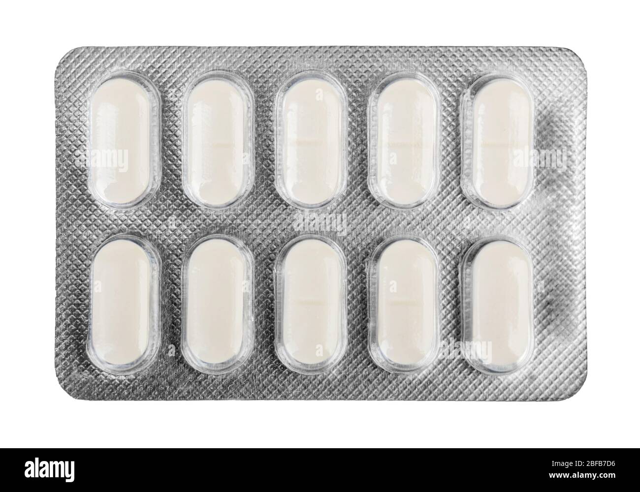 white pharmaceutical medication pills in blister pack Stock Photo - Alamy