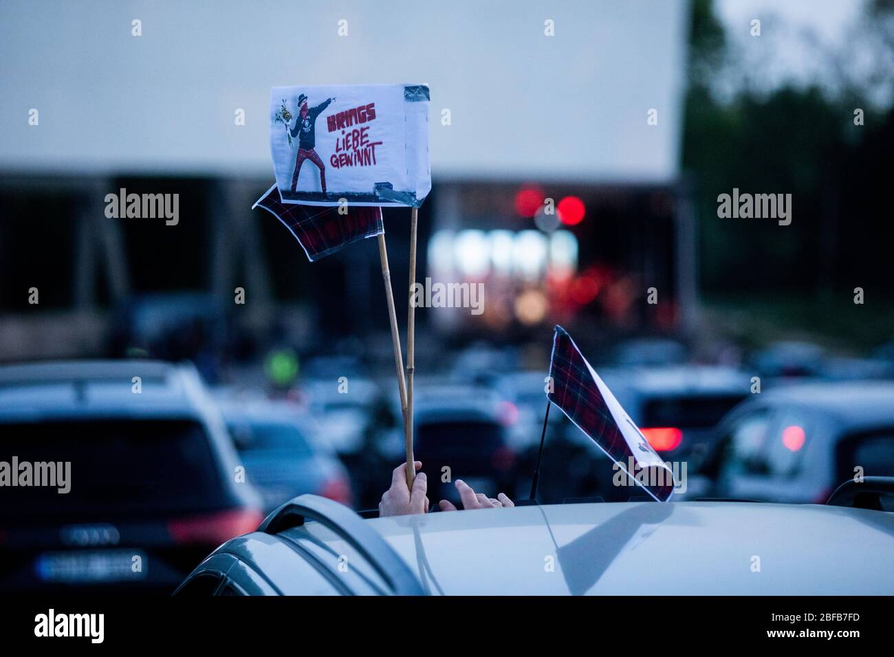 People waving flags hi-res stock photography and images - Alamy