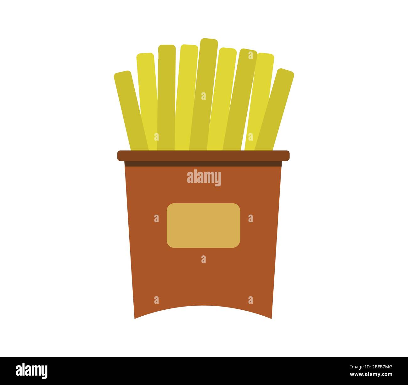 french fries icon illustrated in vector on white background Stock ...