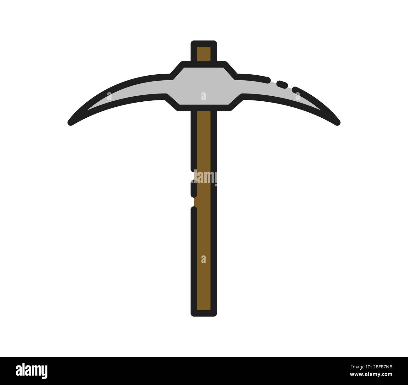 pickaxe icon illustrated in vector on white background Stock Vector ...