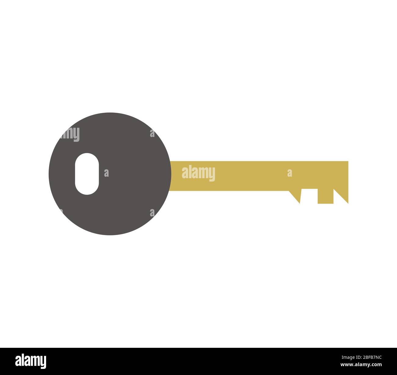 key icon illustrated in vector on white background Stock Vector Image ...