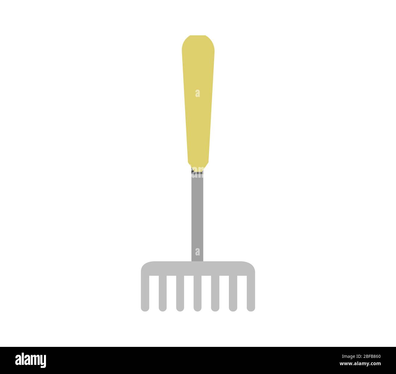 rake icon illustrated in vector on white background Stock Vector Image ...