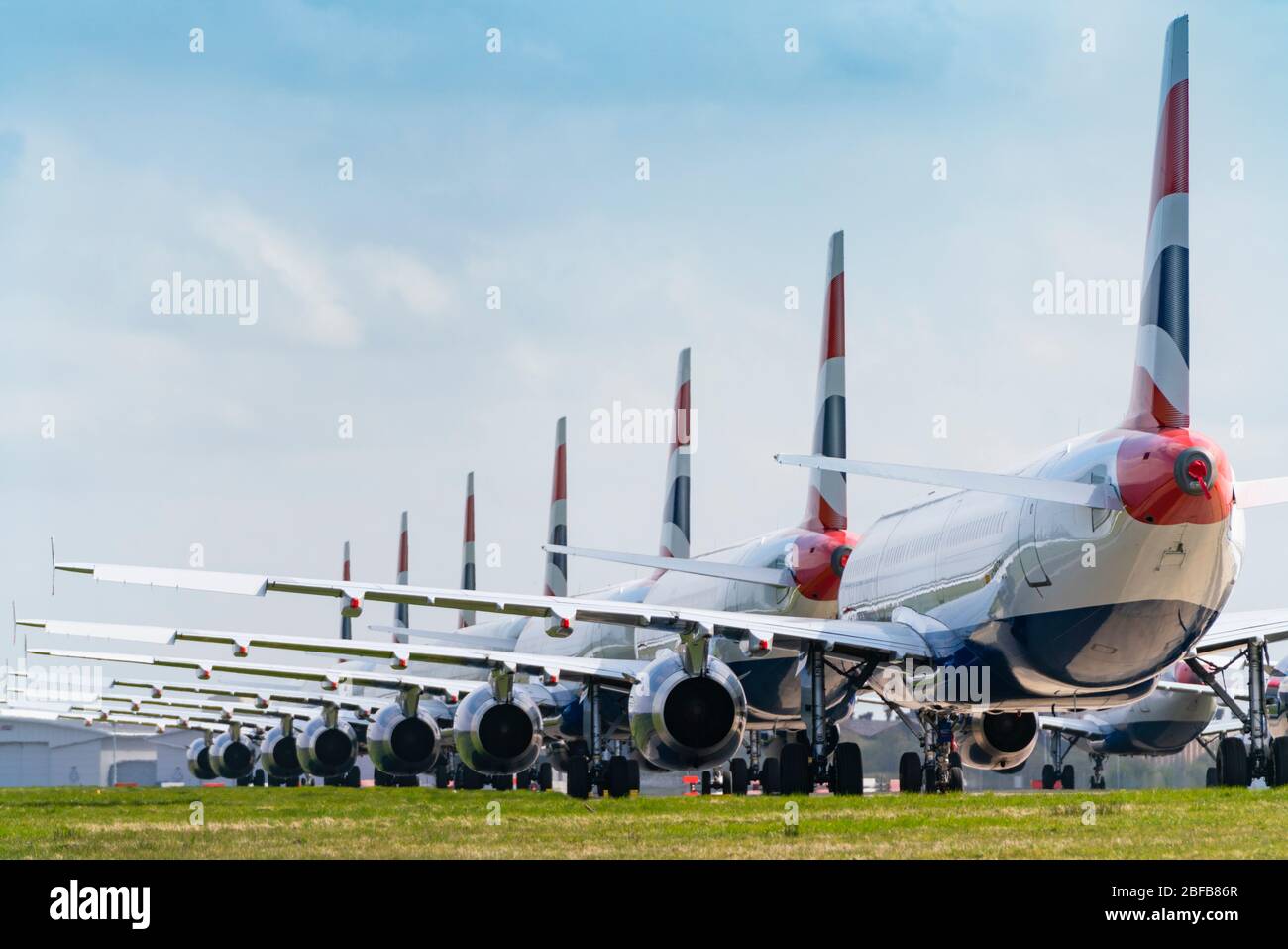 Ba british airways grounded jets hi-res stock photography and images ...