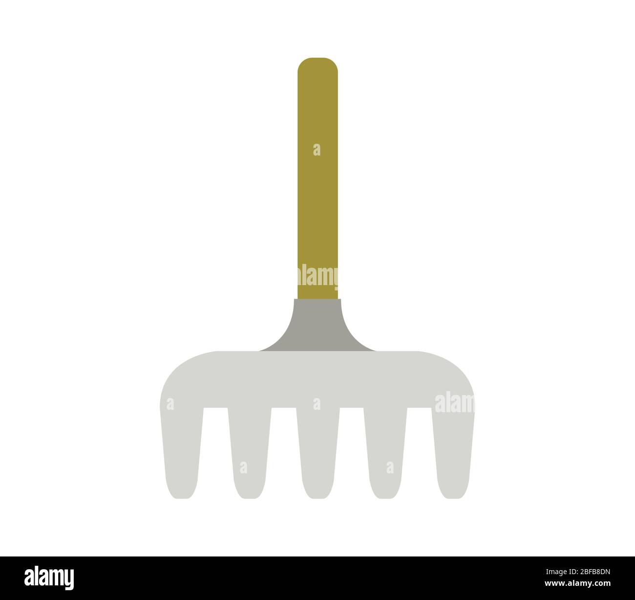 rake icon illustrated in vector on white background Stock Vector Image ...