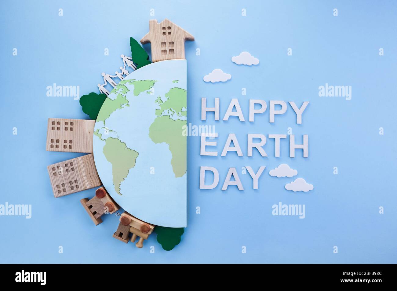 Earth day in modern style. Environmental protection, ecology. Eco ...