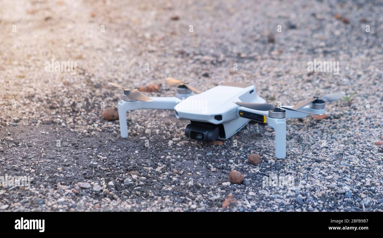 small drone on the ground Stock Photo - Alamy
