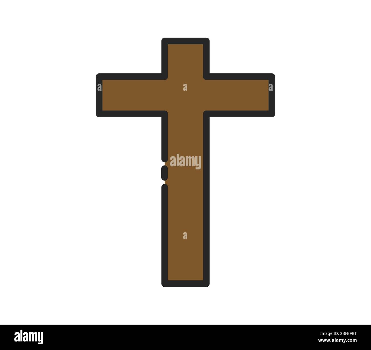 cross icon illustrated in vector on white background Stock Vector Image ...