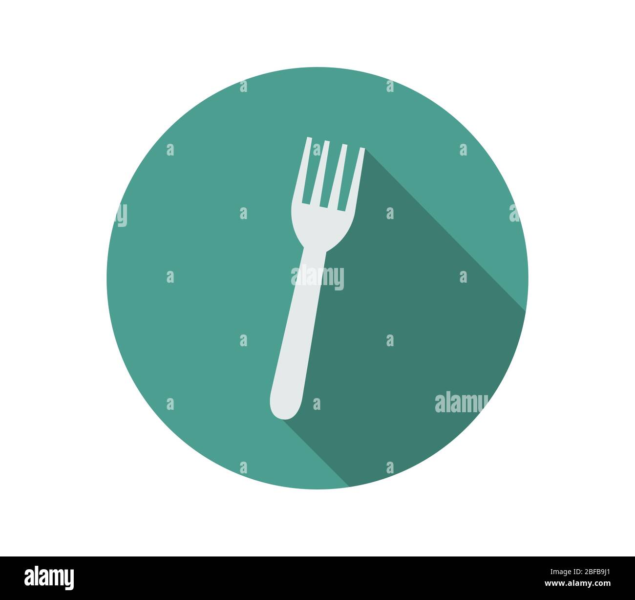 fork icon illustrated in vector on white background Stock Vector Image ...