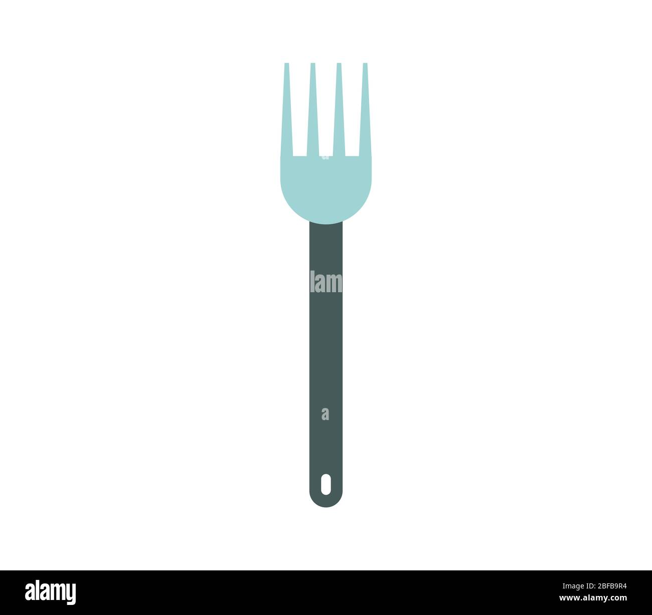 fork icon illustrated in vector on white background Stock Vector Image ...