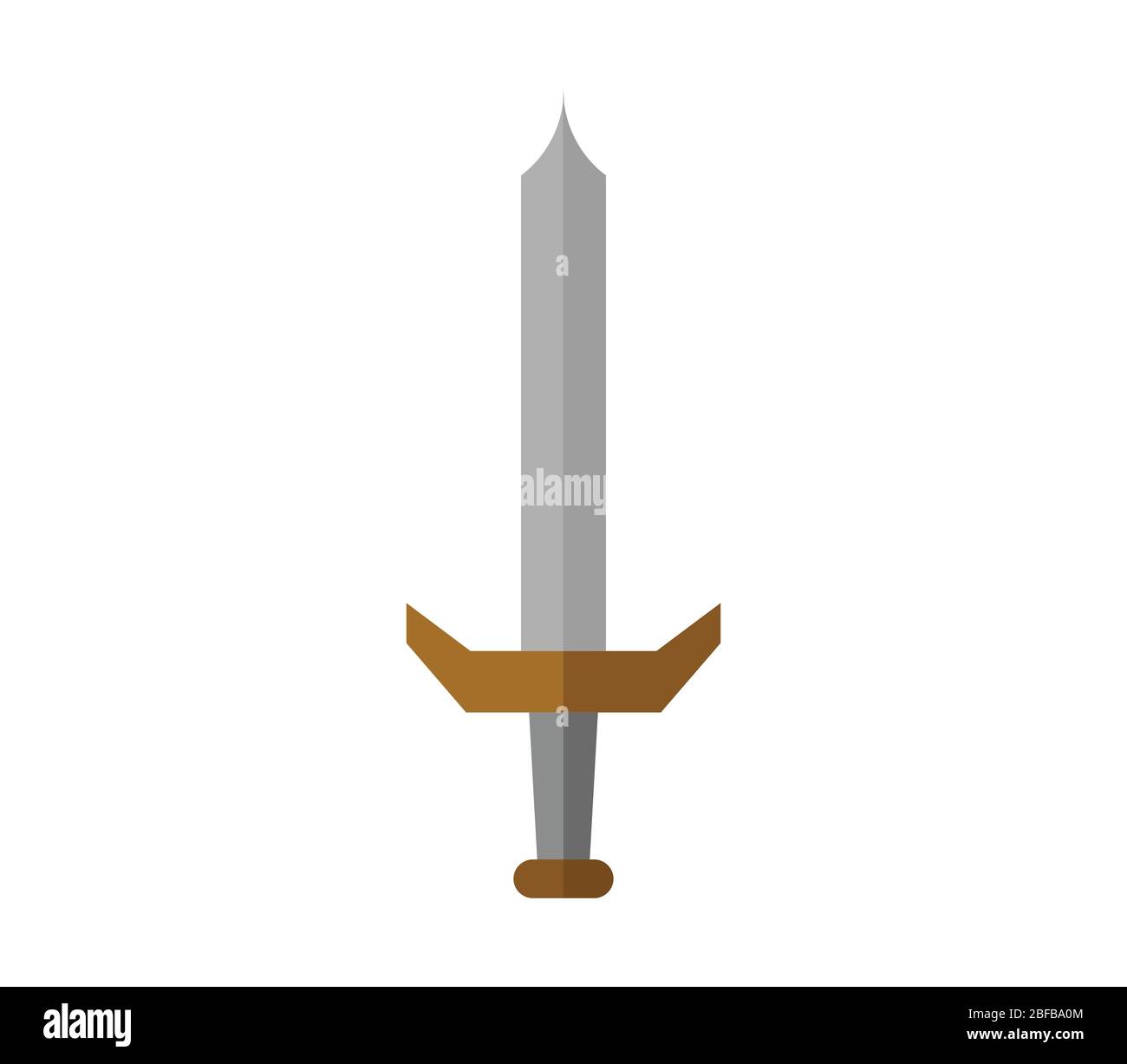 sword icon illustrated in vector on white background Stock Vector Image ...