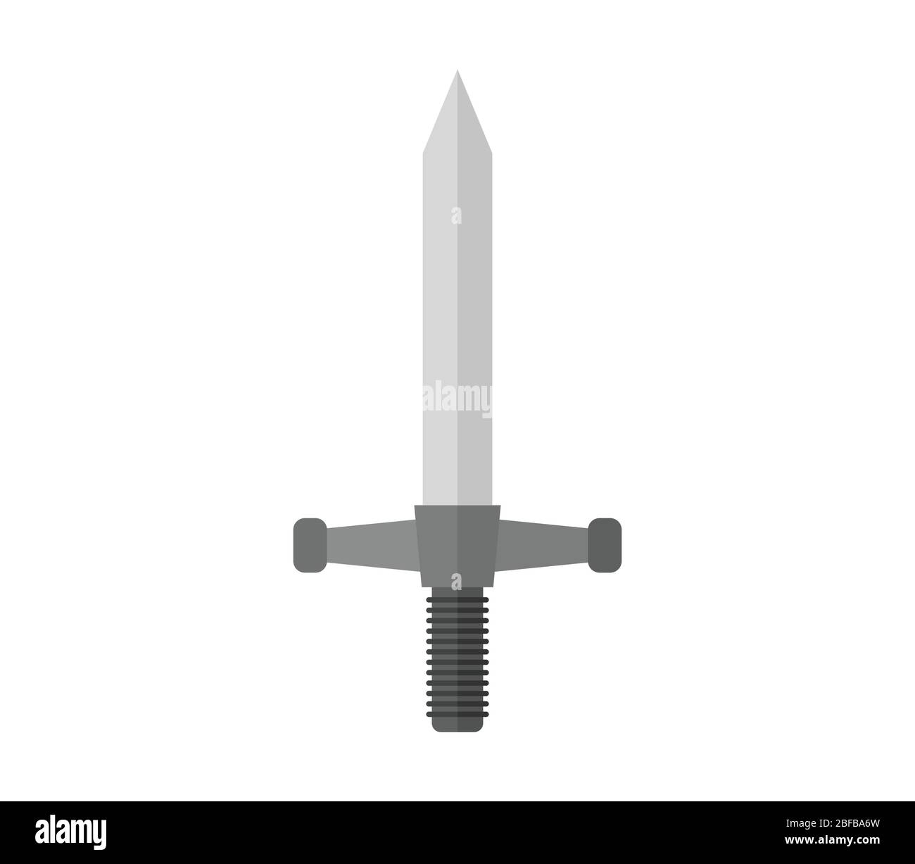 sword icon illustrated in vector on white background Stock Vector Image ...