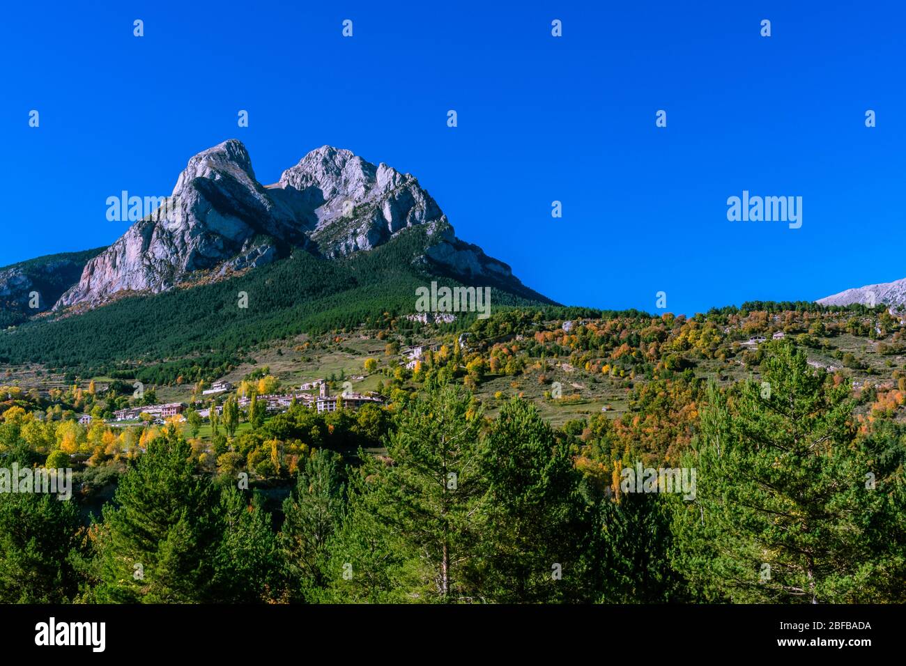 Peak of Pedraforca, Catalonia, Spain Stock Photo - Alamy