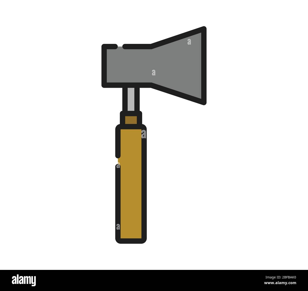 ax icon illustrated in vector on white background Stock Vector Image ...