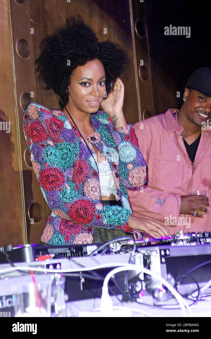 New York, NY, USA. 12 September, 2010. DJ, Solange Knowles, performs on ...