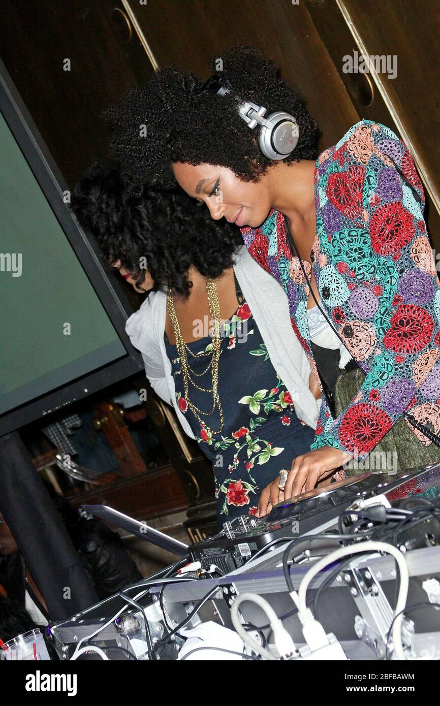 New York, NY, USA. 12 September, 2010. DJ, Solange Knowles, performs on ...
