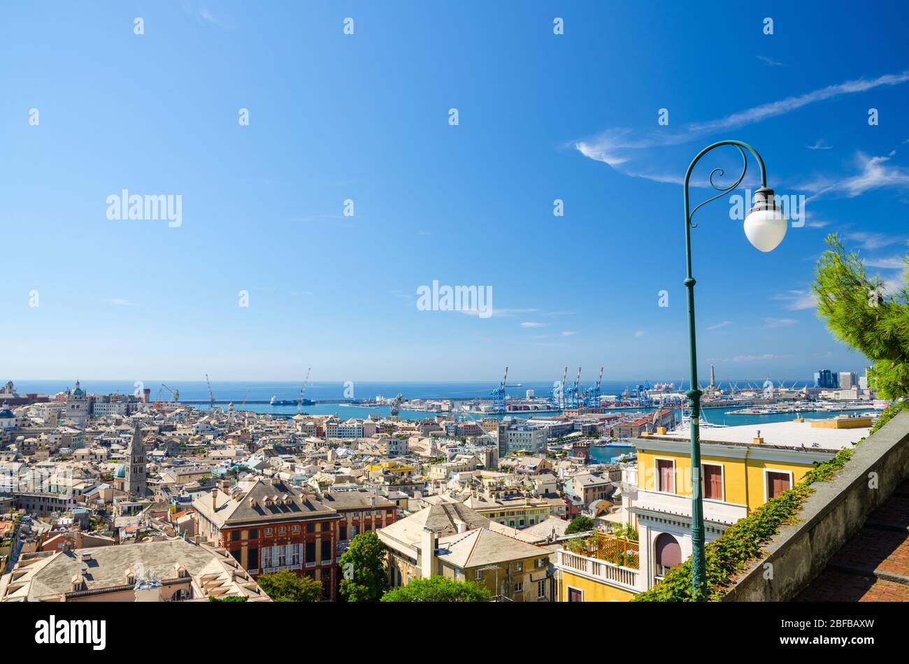 Ancient port genoa cityscape from hi-res stock photography and images ...