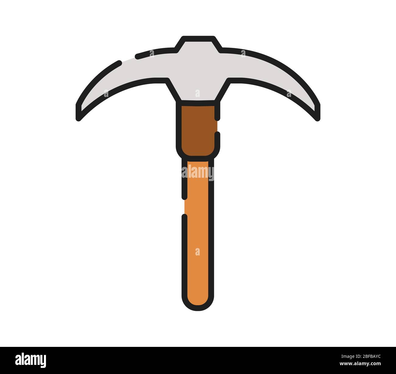 pickaxe icon illustrated in vector on white background Stock Vector ...