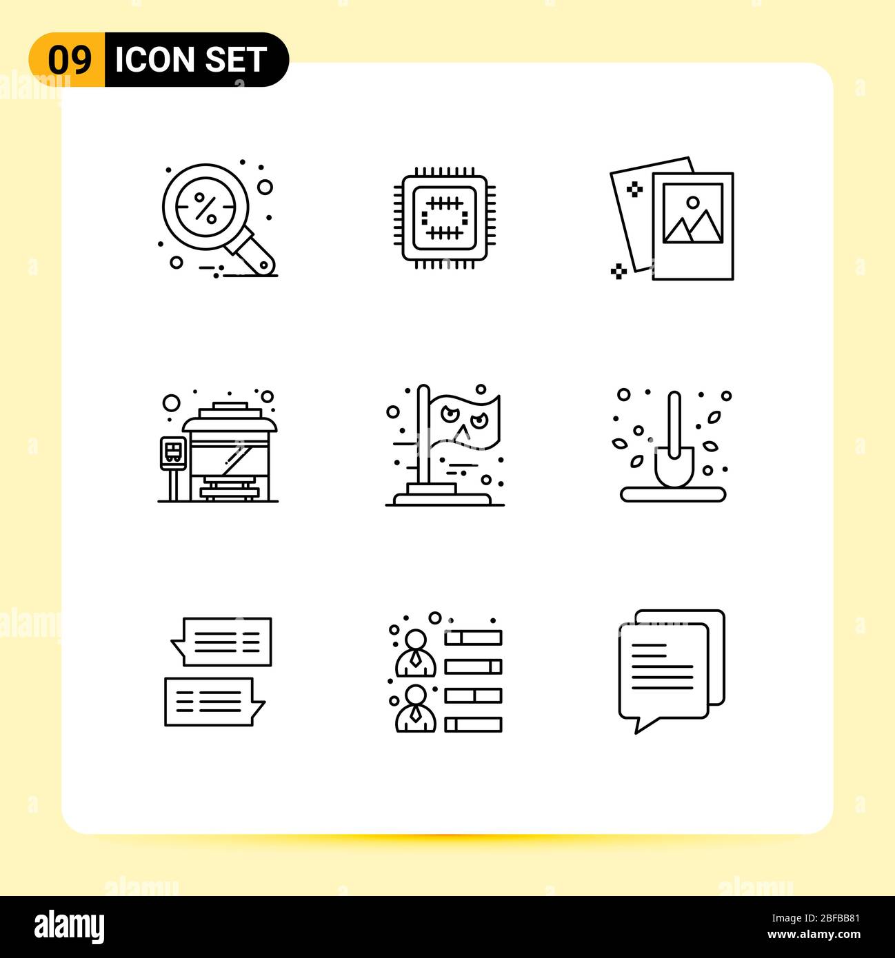 Bus stop flag Stock Vector Images - Alamy