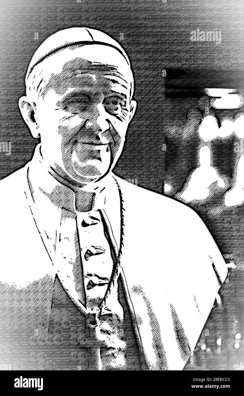 Pope Francis Black and White Stock Photos & Images - Alamy