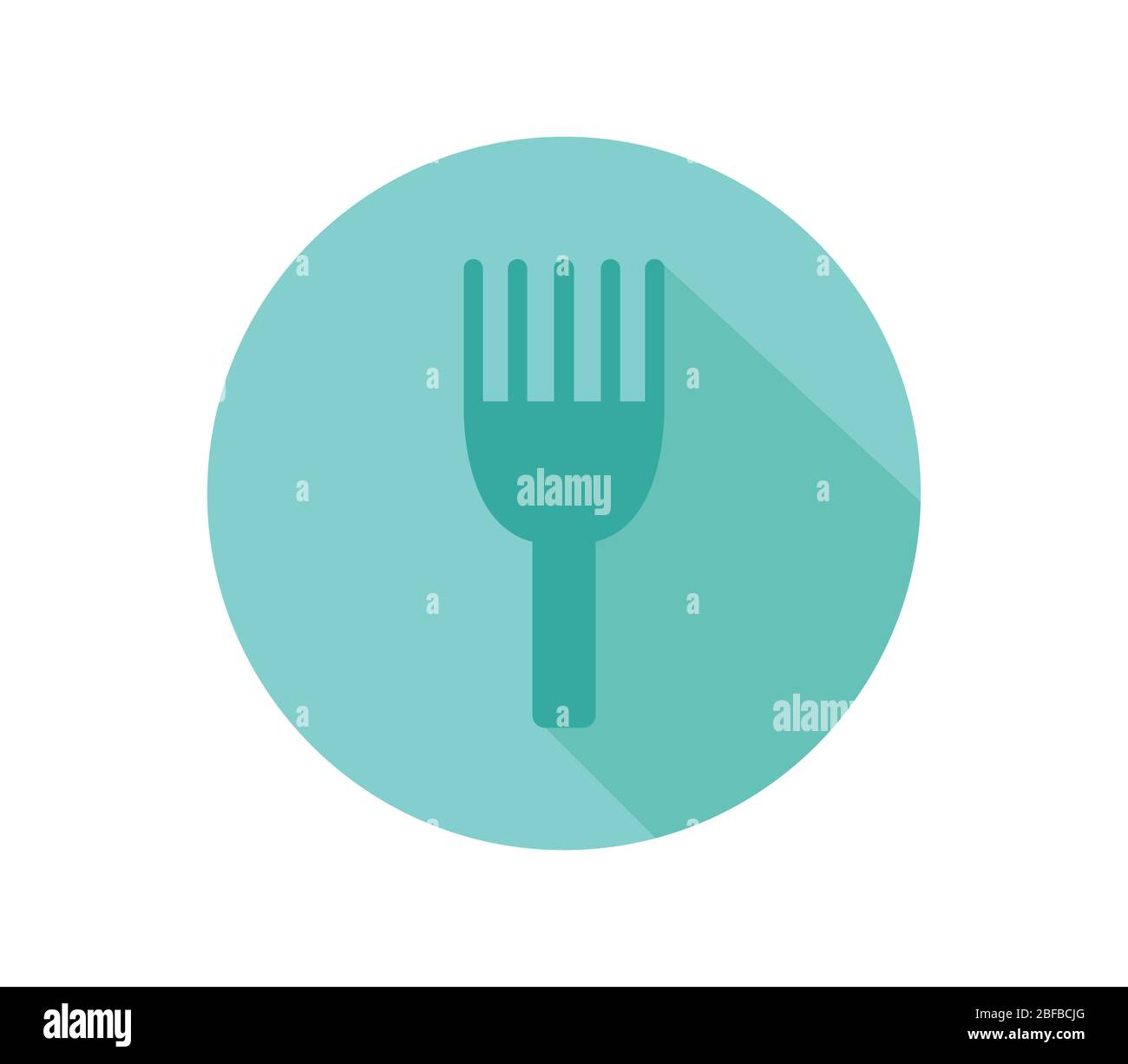 fork icon illustrated in vector on white background Stock Vector Image ...
