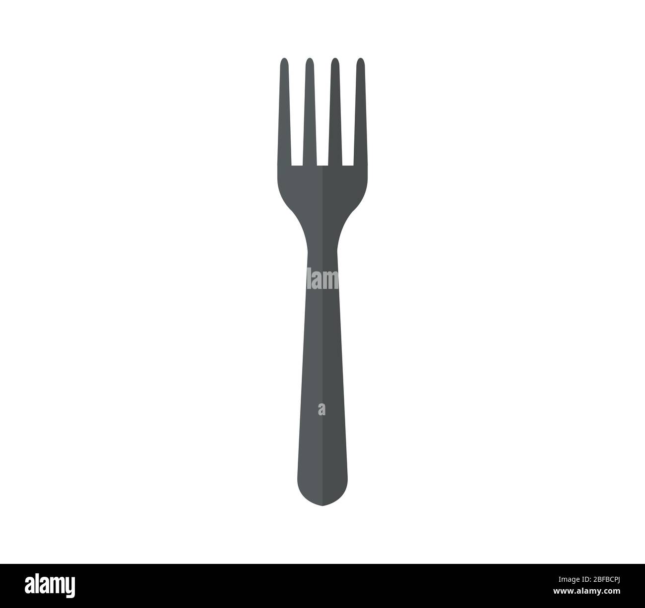 fork icon illustrated in vector on white background Stock Vector Image & Art - Alamy