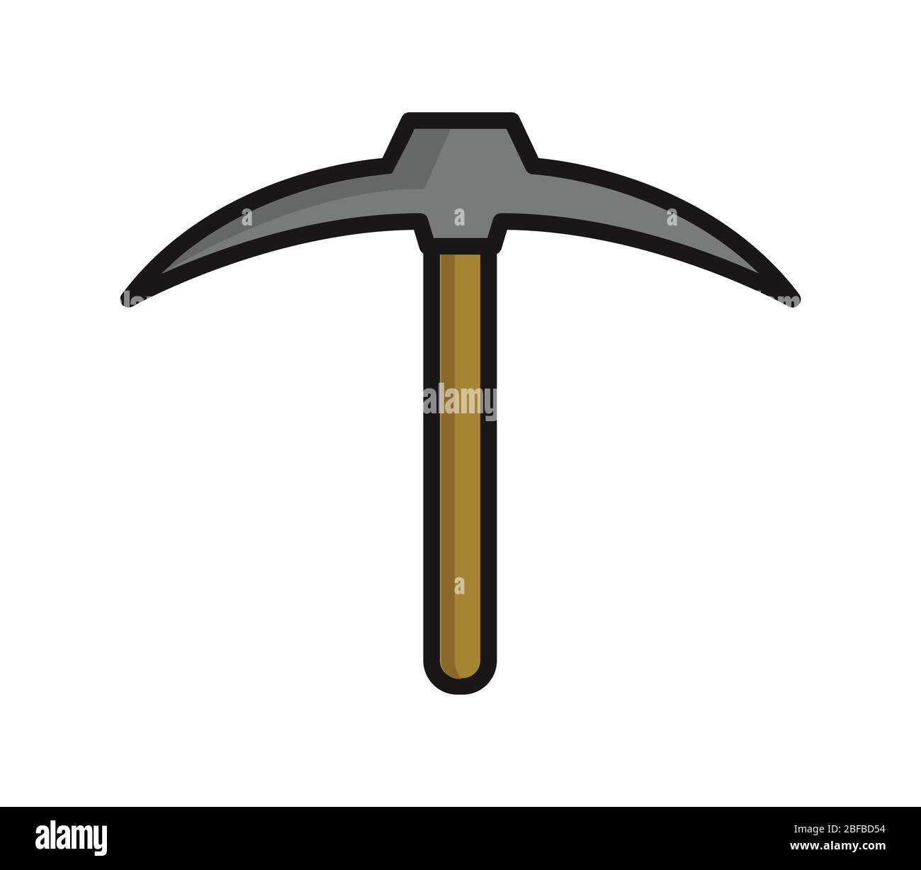 pickaxe icon illustrated in vector on white background Stock Vector ...