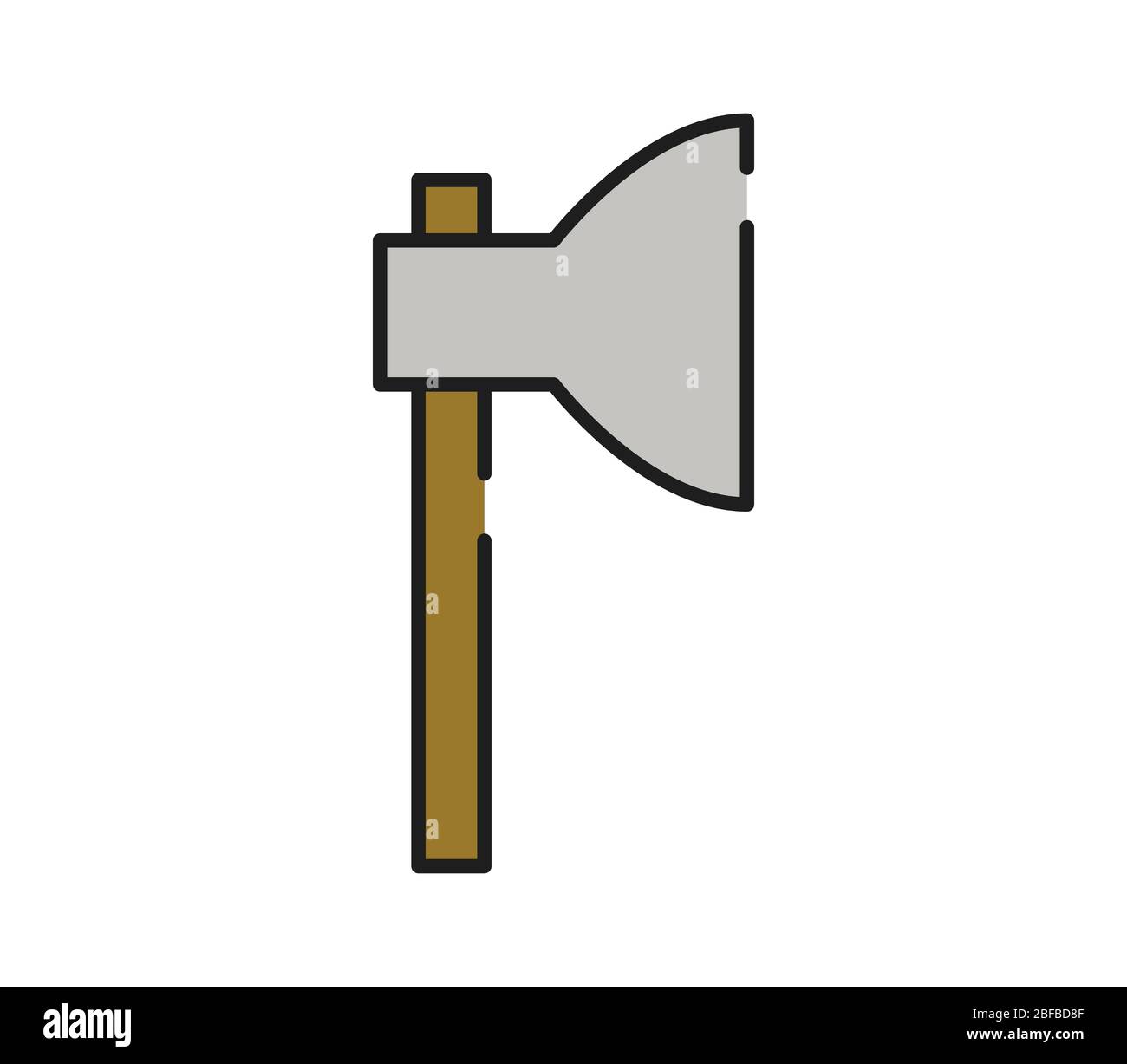 ax icon illustrated in vector on white background Stock Vector Image ...