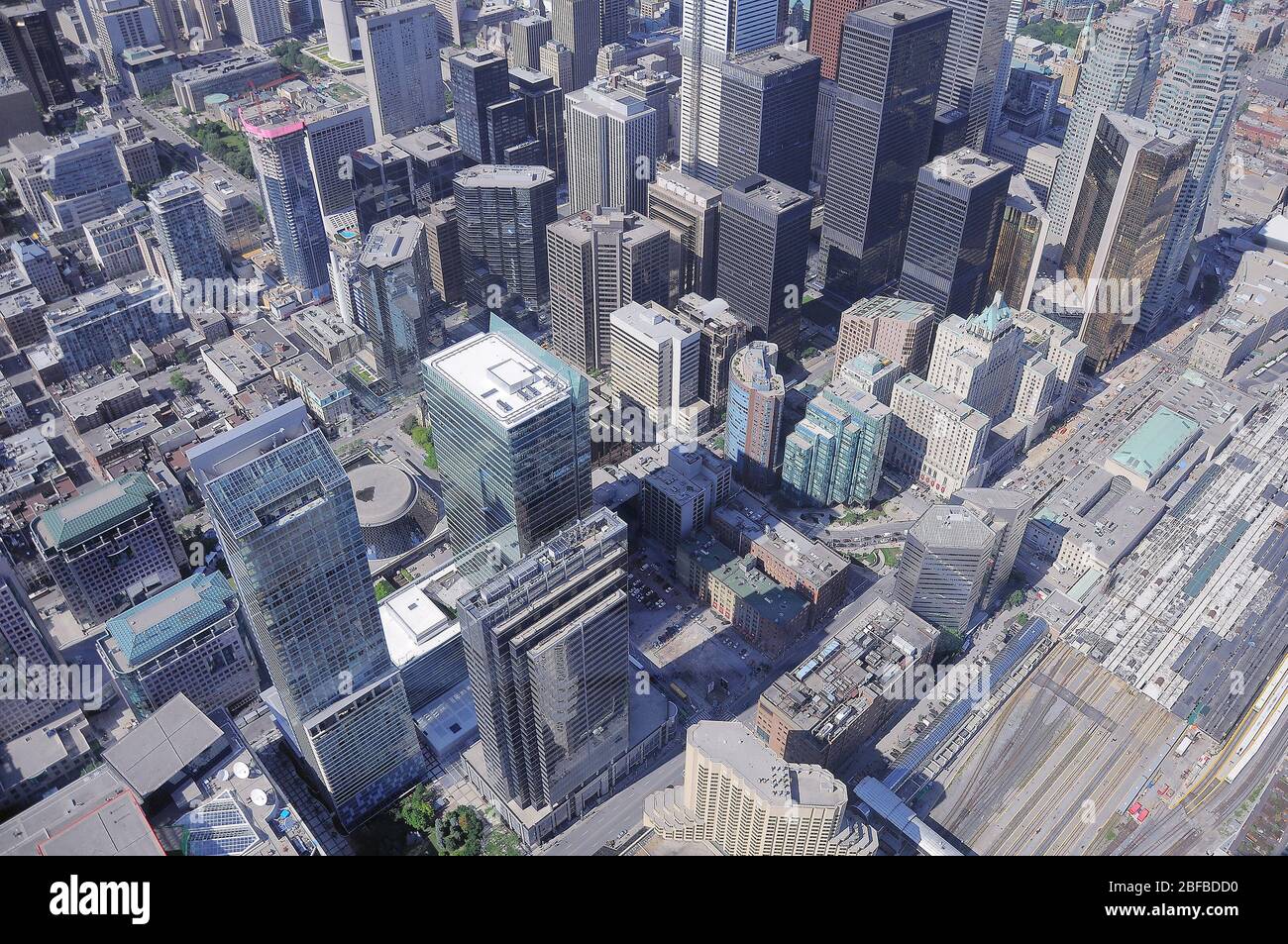 Aerial view of the city center. Toronto. Canada Stock Photo - Alamy