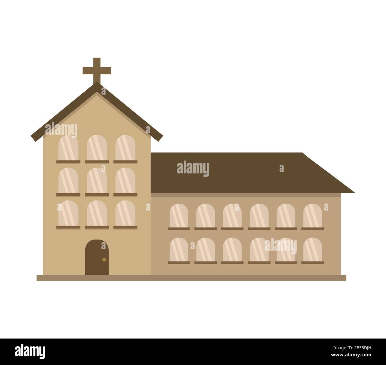 Church icon illustrated in vector on white background Stock Vector ...