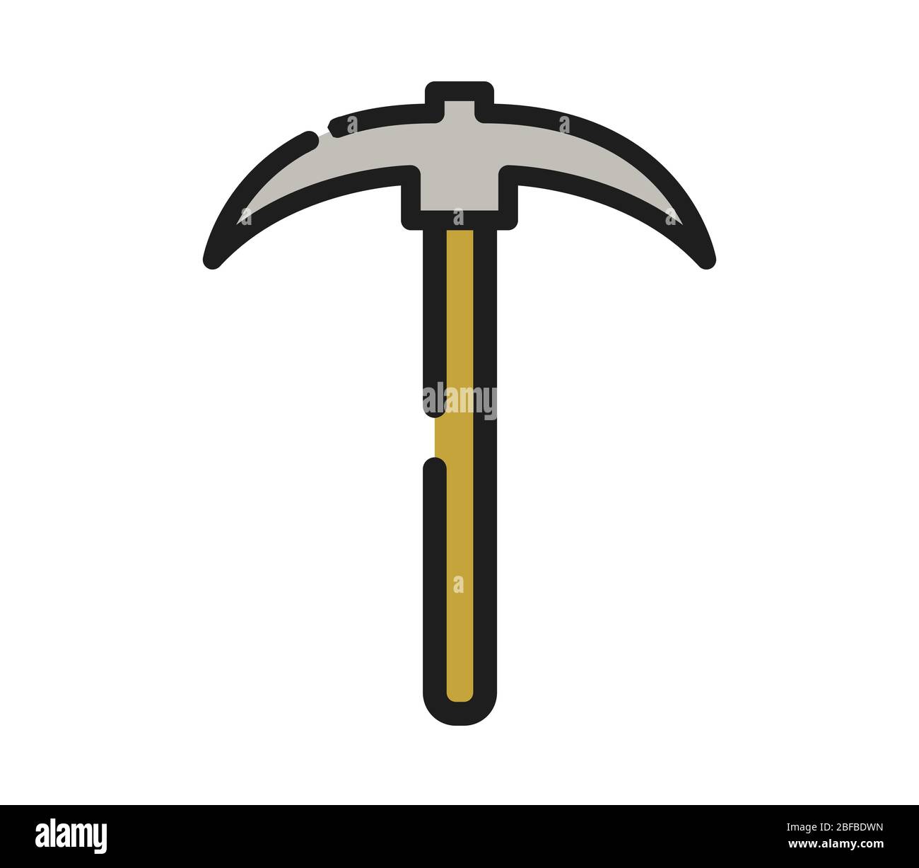 pickaxe icon illustrated in vector on white background Stock Vector ...