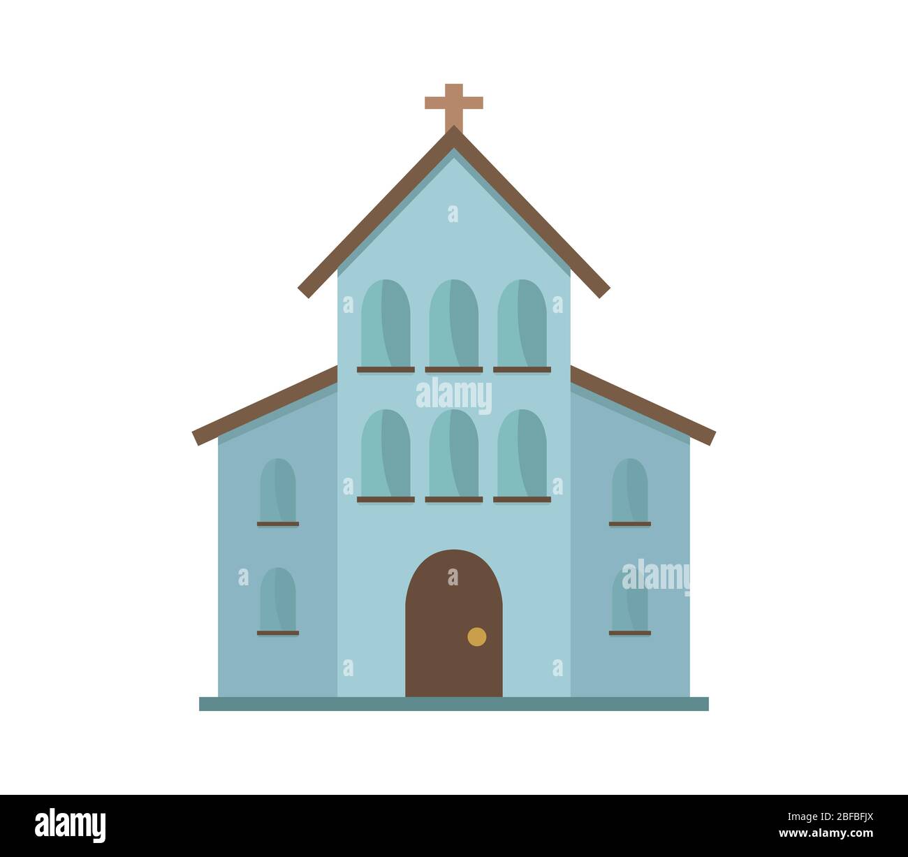 Church icon illustrated in vector on white background Stock Vector ...