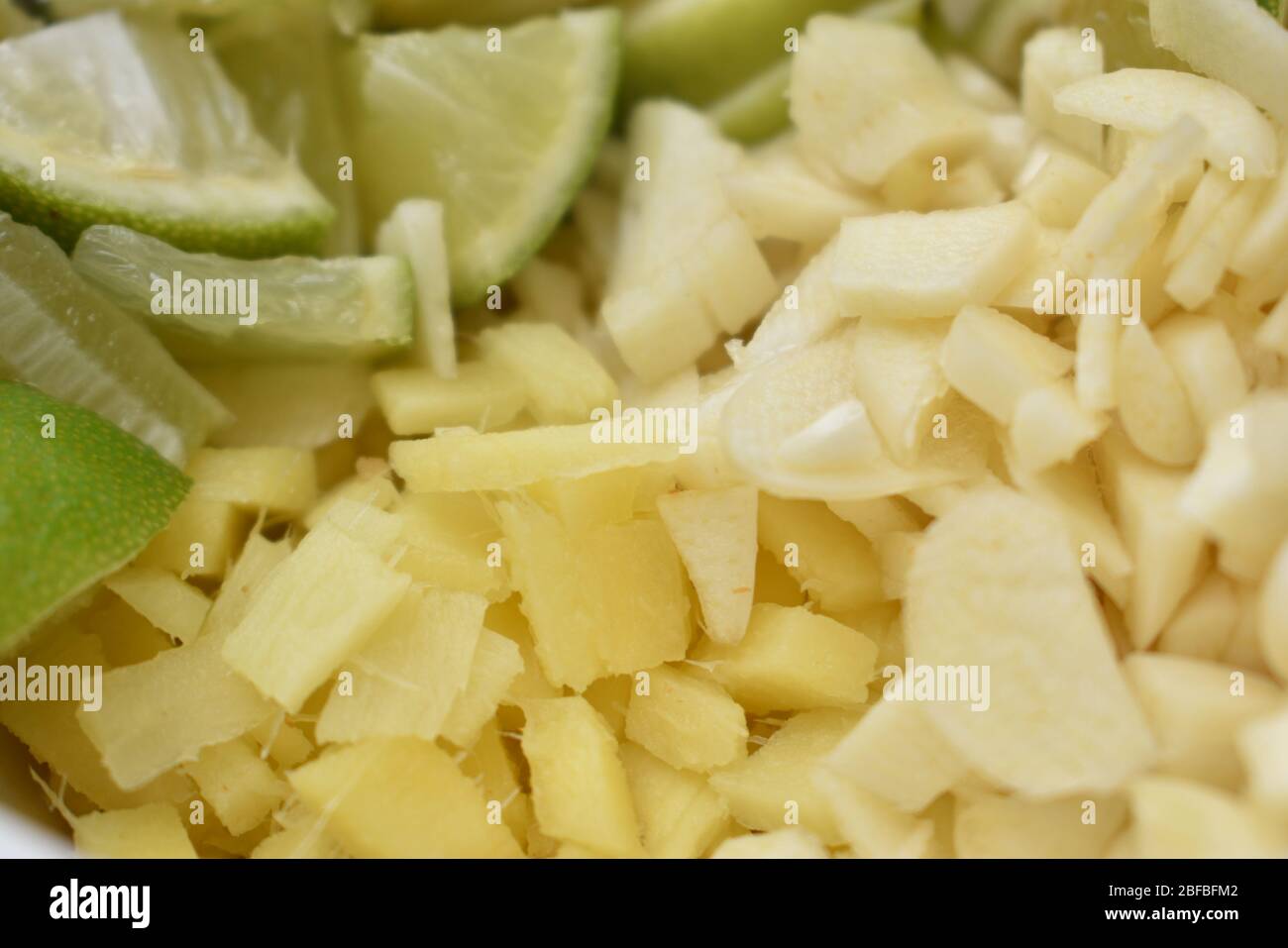 Garlic,Ginger and Lemon a combination of Herbs Stock Photo - Alamy